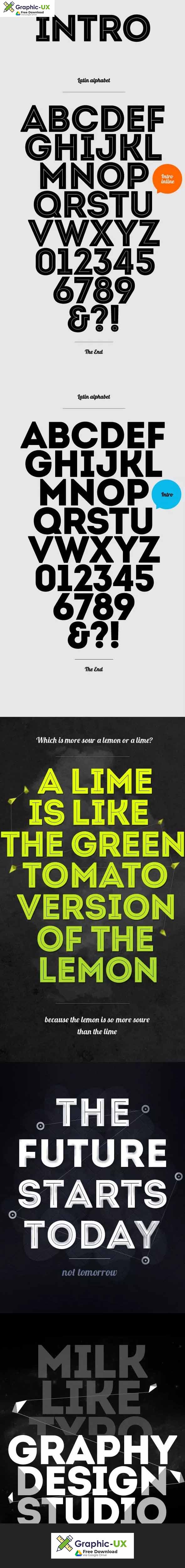 Intro Font Free – GraphicUX