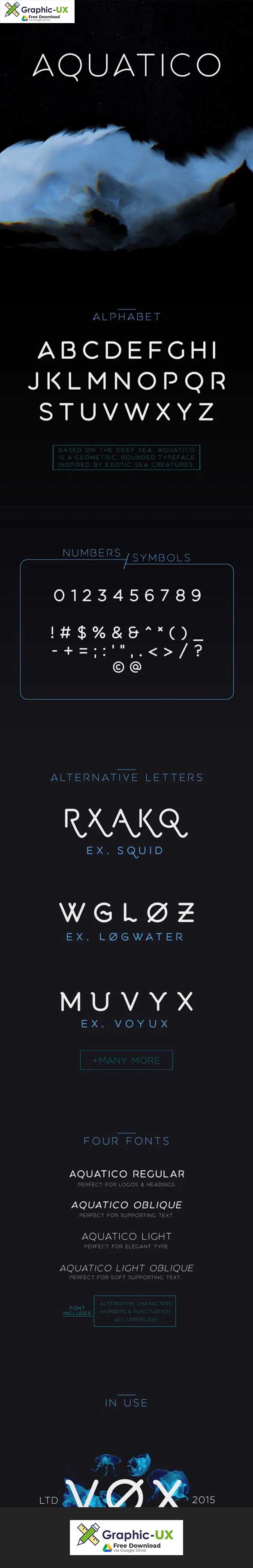 Aquatico Font Free – GraphicUX