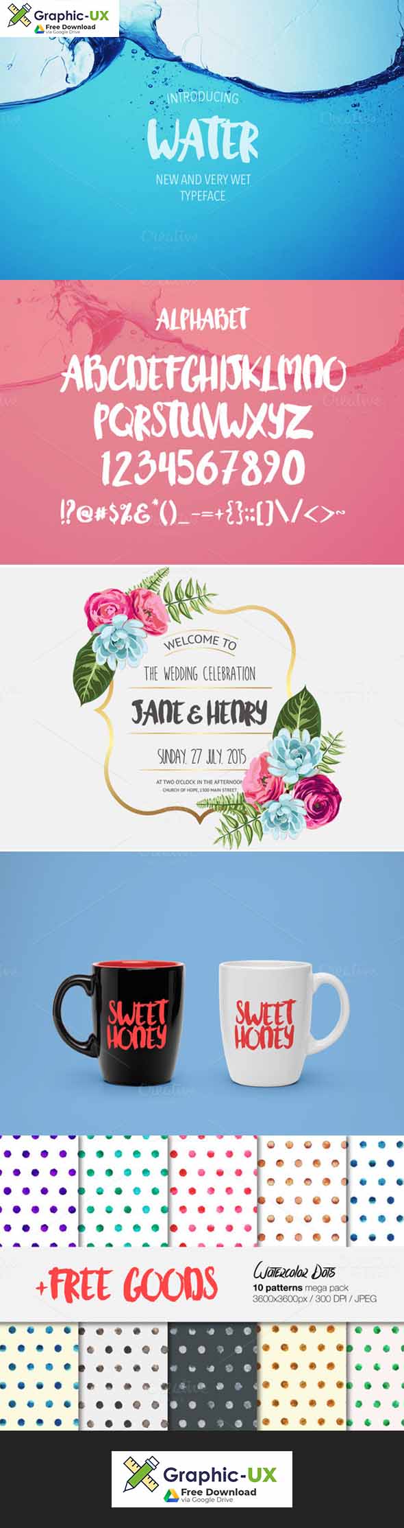 Water Font – GraphicUX